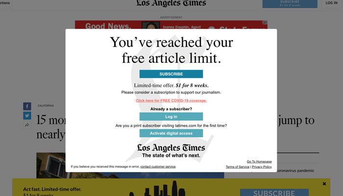 Read it for free! Explore ways to access paid articles