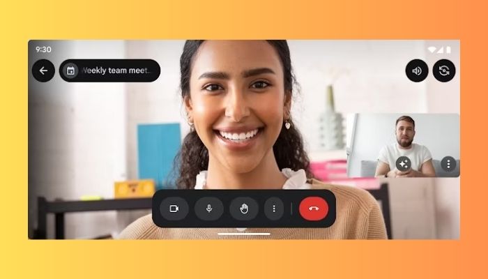 Google Meet’s revamped call screen with sleek new design