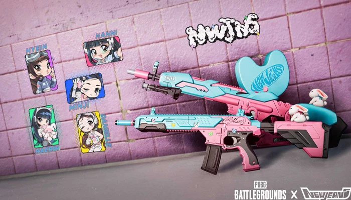 List of NewJeans x PUBG skins and cosmetics