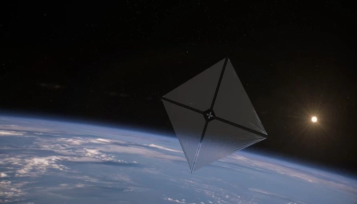 NASA releases first photo giant Solar Sail in space