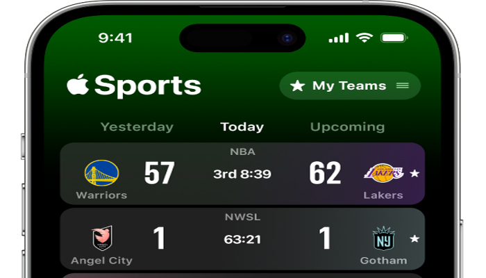 Apple Sports app upgraded: Live scores on iPhone's Lock Screen, more